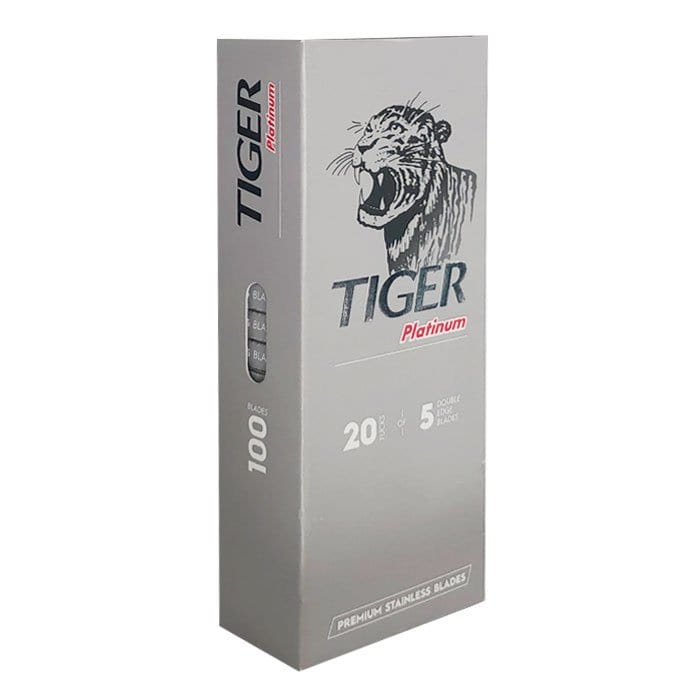 Tiger Platinum DE Safety Razor Blades (100) – Style & Swagger