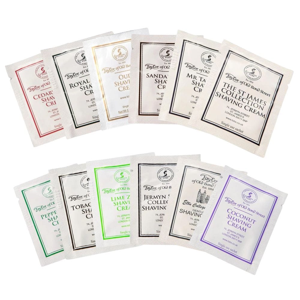 Taylor of Old Bond Street Shaving Cream Samples, 12 x 5ml – Style & Swagger