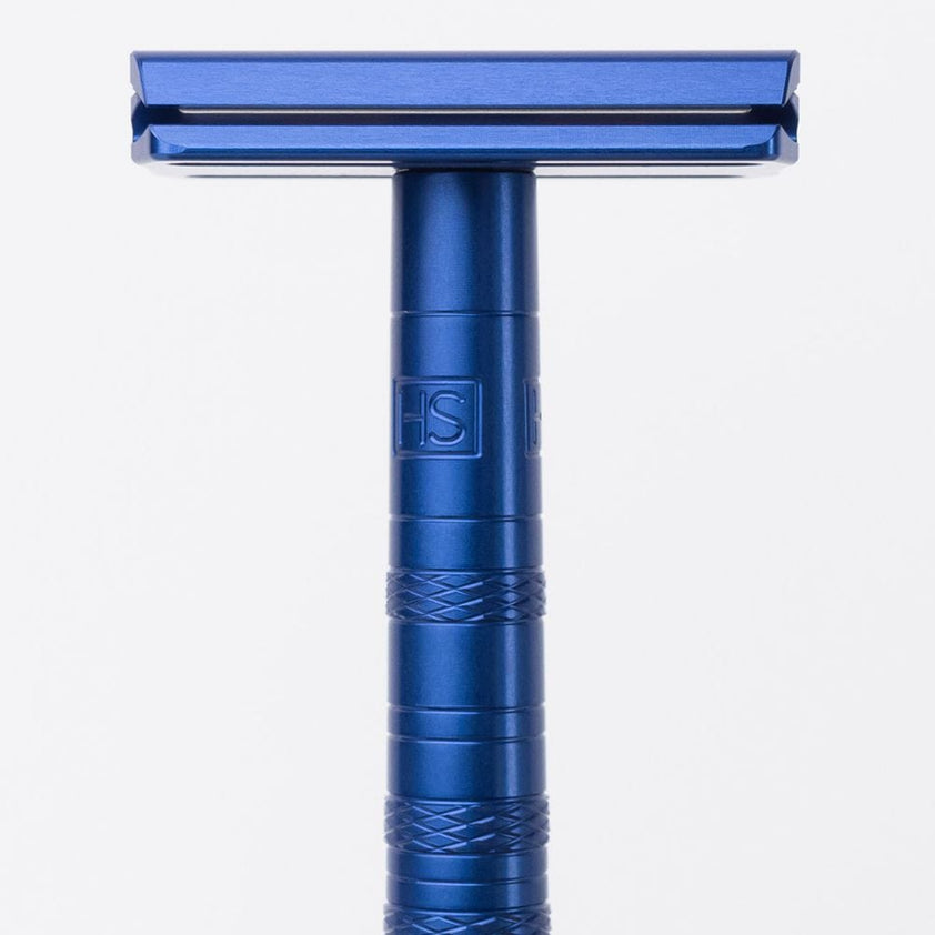 Henson Shaving AL13 DE Safety Razor Steel Blue – Style & Swagger